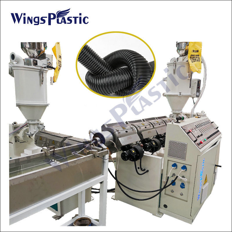 Plastic EVA LDPE Vacuum Cleaner Hose Pipe Extrusion Machine Flexible ...