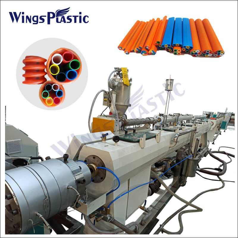 PE Cod Fiber Optic Cable Sheathing Tube Production Line Spiral Pipe ...