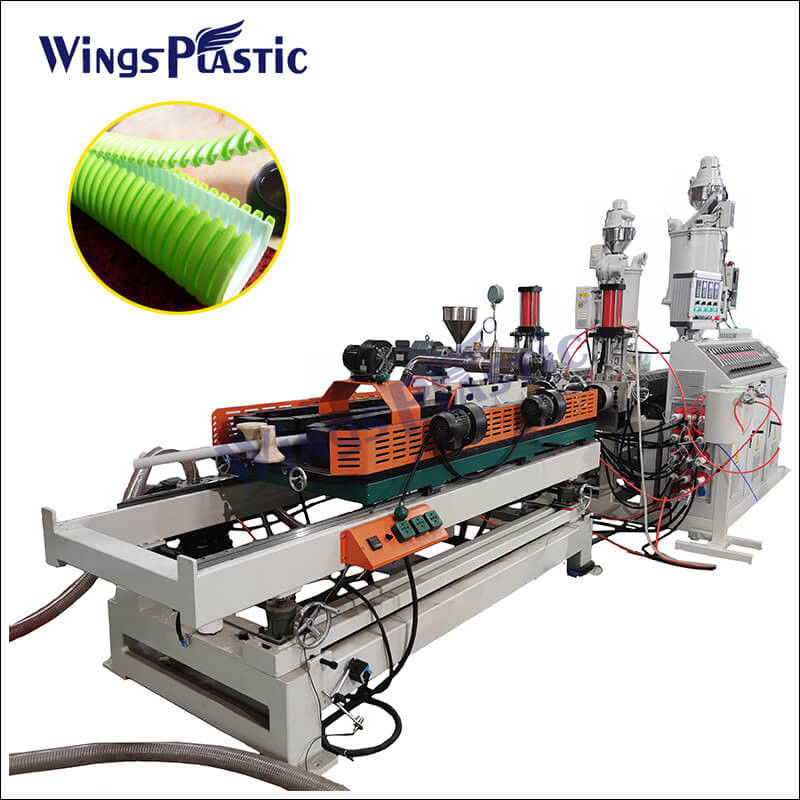HDPE Plastic Pipe Making Machine Double Wall Corrugated DWC Pipe Making ...
