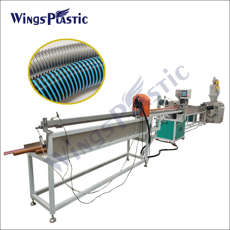 LLDPE EVA Plastic Pipe Extrusion Line Spiral Corrugated Hdpe Pipe ...