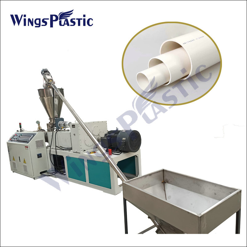50-160mm High Output Plastic Extruders PE Pvc Pipe Line Plastic ...